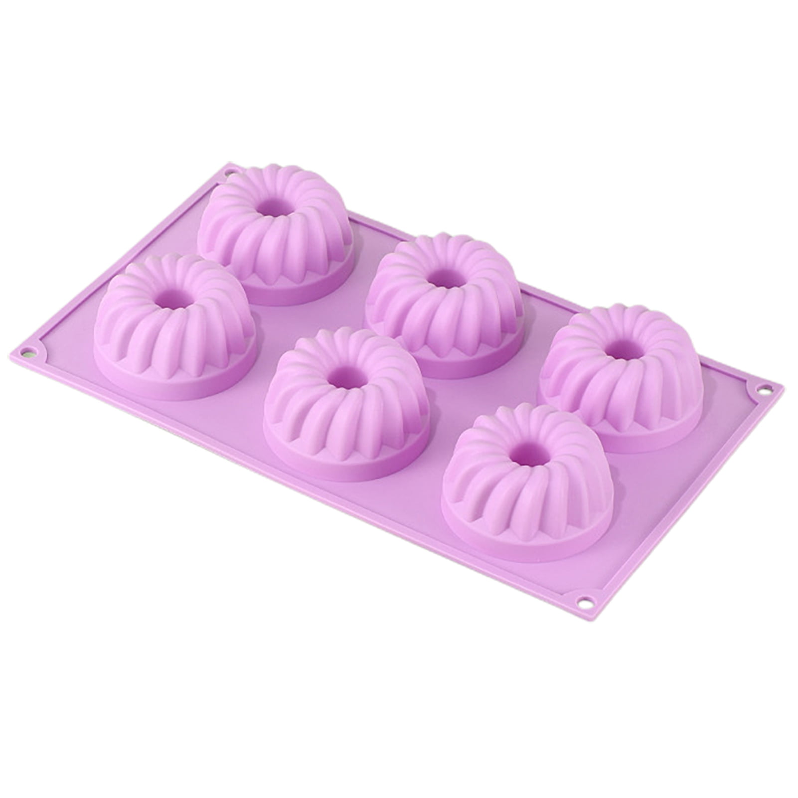 DIY Silicone Donut Mold 6 Cavities, Chocolate Cake Mold, Bread Pastry ...