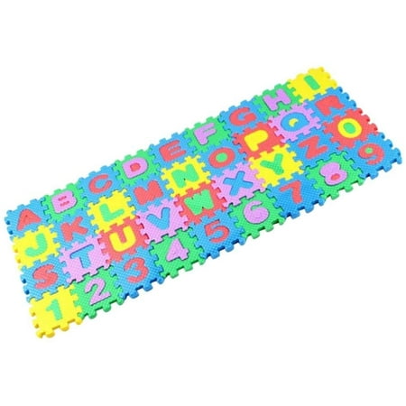 IGUOHAO 36Pcs Kids Letter Puzzle Mat Alphabet and Number Mat Floor ...