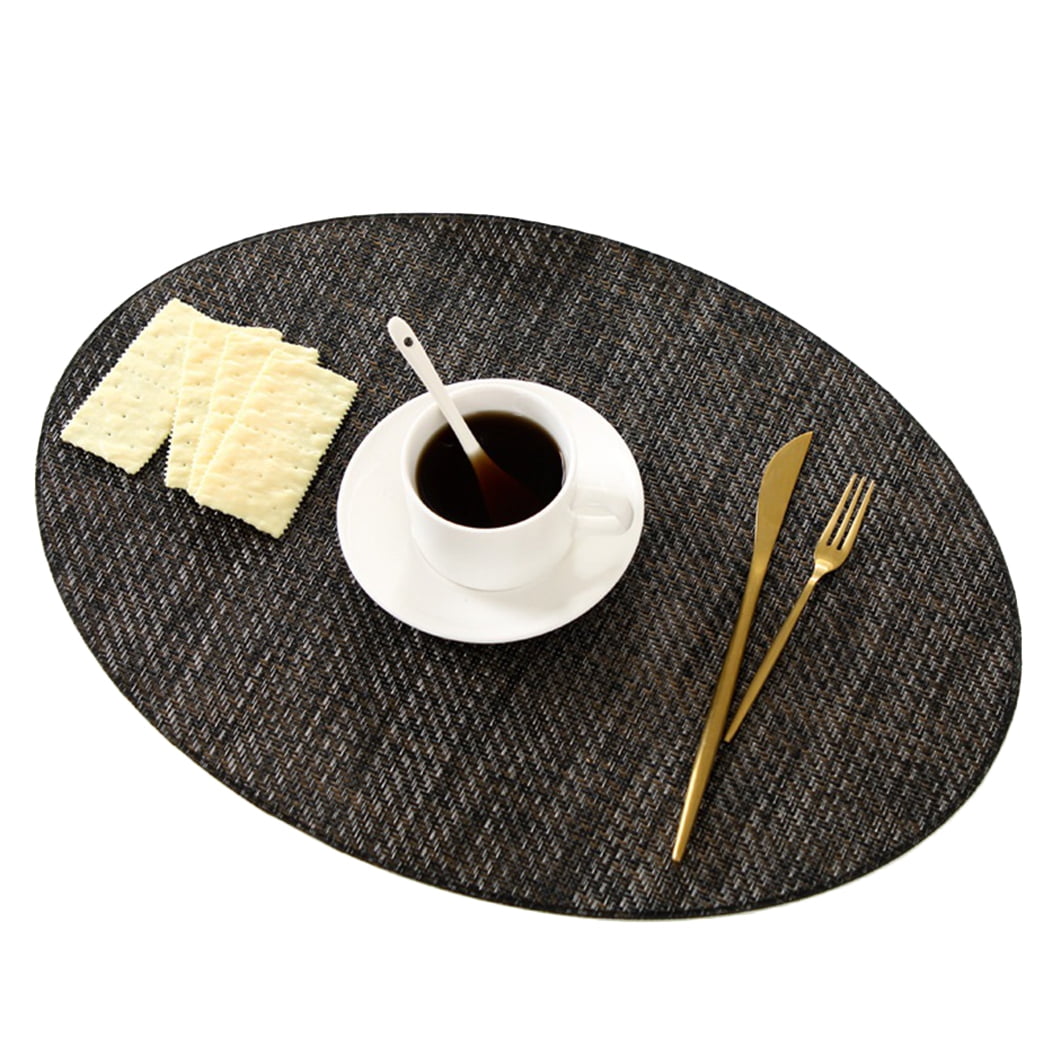 Click here for Coofit 4pcs Table Mat Universal Washable Oval Pvc... prices