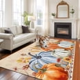 Area Rug for Living Room, Thanksgiving Fall Non-Slip Indoor Large ...