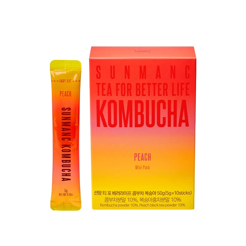 Kombucha Sparkling Probiotic Fermented Drink Powder Stick, Low Calories ...