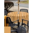 Square Outdoor Tablecloth with Umbrella Hole and Zipper 60x60 Inch ...