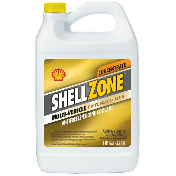 ShellZone Multi-Vehicle Antifreeze/Coolant, Concentrate, 1 Gallon ...