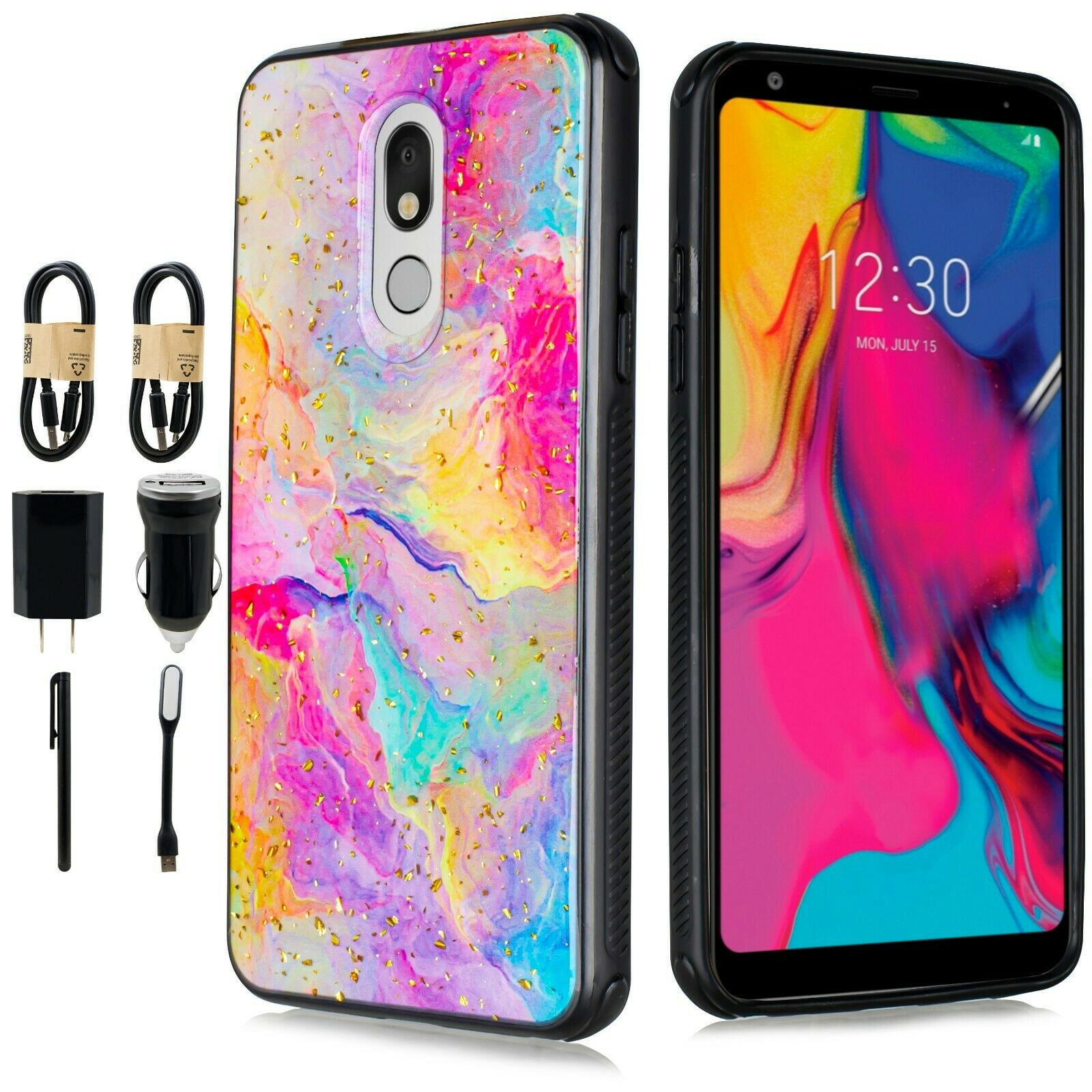 ~Value Pack~ for LG stylo 5 Marble Case Phone Case Shock Proof Edges ...