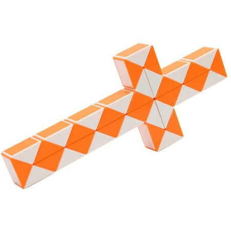 HTCM Magic Snake Cube Magic Snake Ruler Twist Puzzle 24 Wedges Brain ...