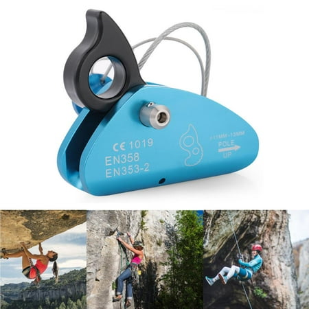 Self-braking Stop Climbing Carabiner Rope Clamp Grab Climbing Descender ...
