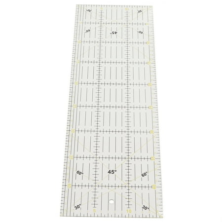 Fabric Ruler, Thickened Acrylic High Accuracy Dual Colors 17.7x5.9in ...