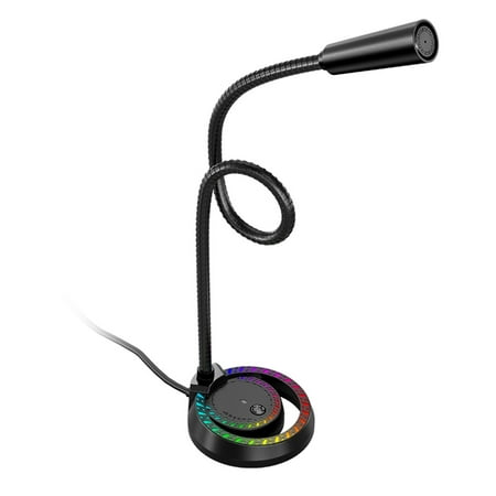 ammoon USB Microphone Plug & Play Professional 360 Degree ...