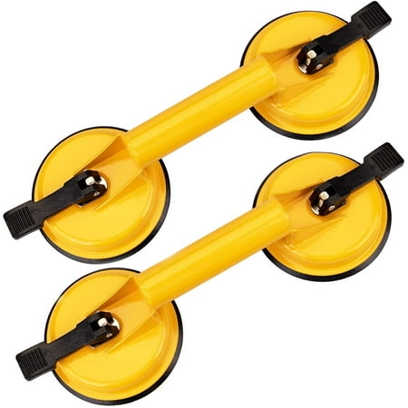 2 Pack Glass Suction Cups - Heavy Duty Iron Puller/Lifter/Gripper ...