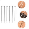 Qiysamall 10Pcs Metal Stirrer Coffee Stirring Stick Cocktail Swizzle ...
