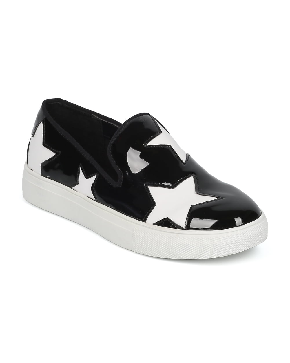 New Women Wild Diva Cala-53 Stars Applique Slip On Low Top Sneaker ...