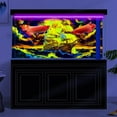 Blacklight Galaxy HD 3D Black Light Aquarium Background UV Reactive ...