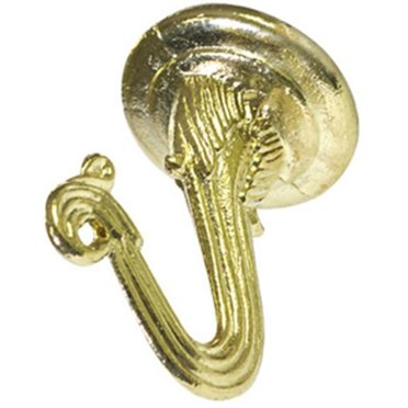Hillman 536195 Antique Brass Swag Hook with Anchor, Ceiling Hooks (30lb ...