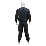 MRX Heavy Duty Sweat Sauna Suit, Black/Red, Medium, Gym, Weight Loss ...