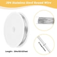 304 Stainless Steel Wire Round for Jewelry Making Stainless Steel Color ...
