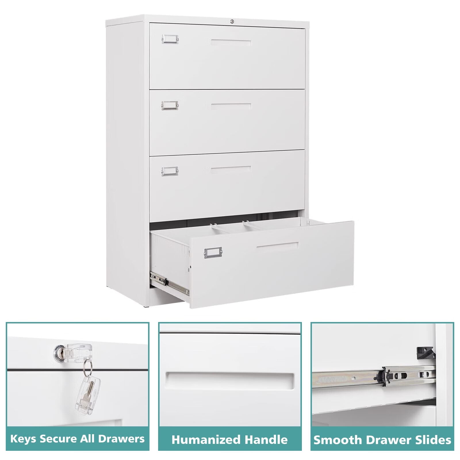 Metal File Cabinet Drawer Slides | Cabinets Matttroy