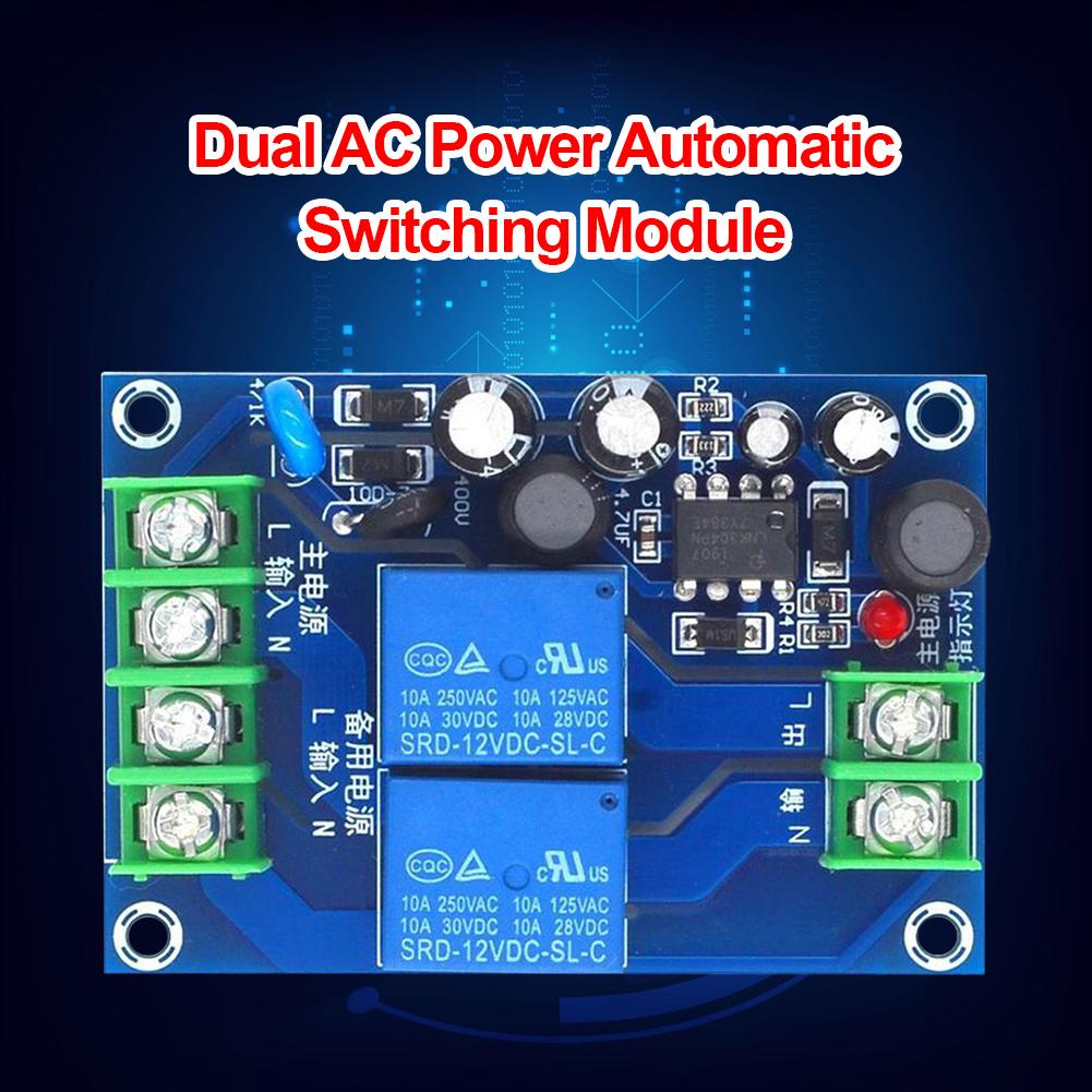 85-240V 10A Dual Power Supply Automatic Switching Controller Module ...
