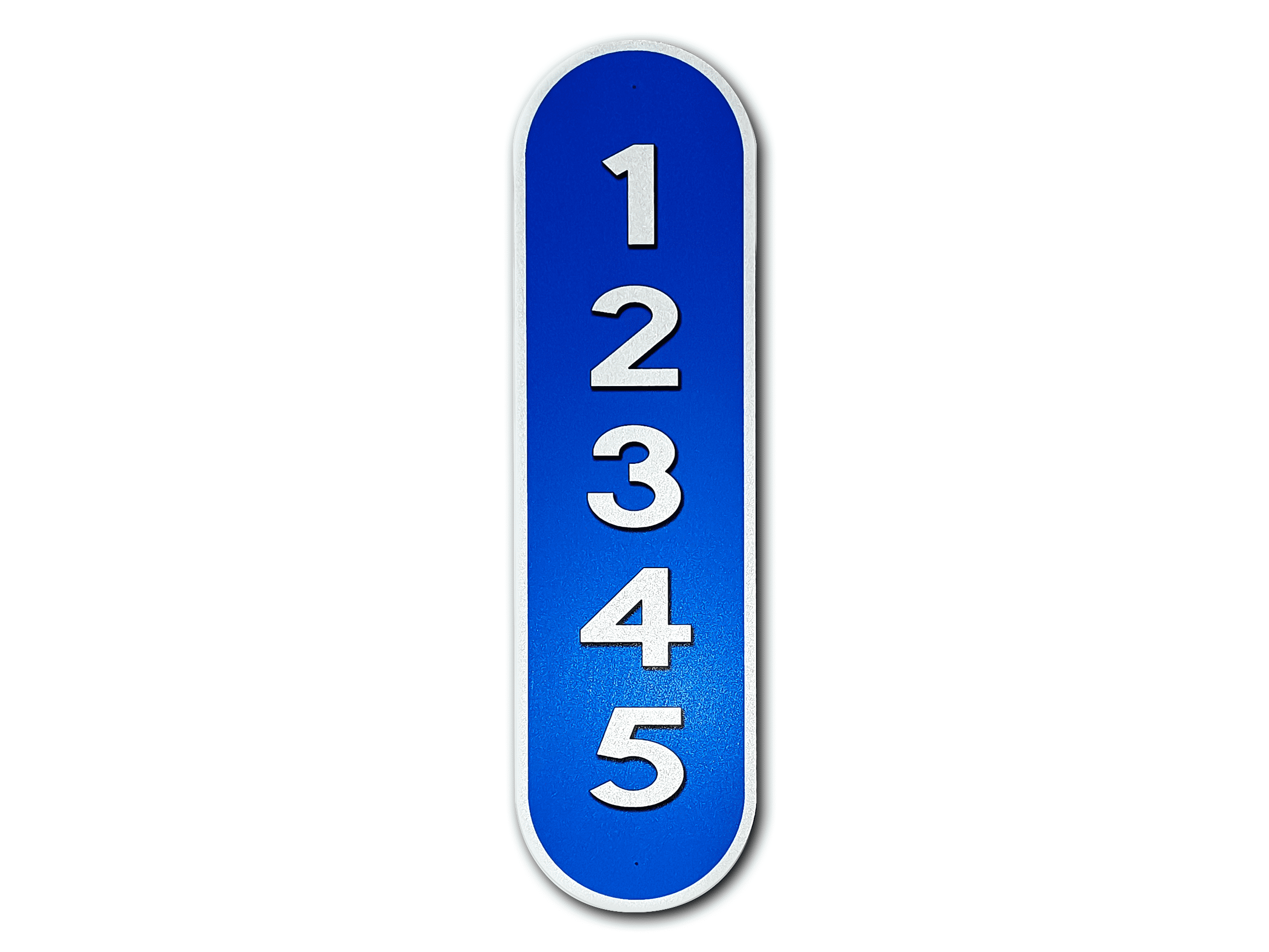 Reflective House Number Sign, 18'' x 5", Custom, Aluminum Composite ...