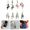 ZPAQI Goth Y2K Phone Charm Pendant Keychain Sweet Star Flower Cellphone ...