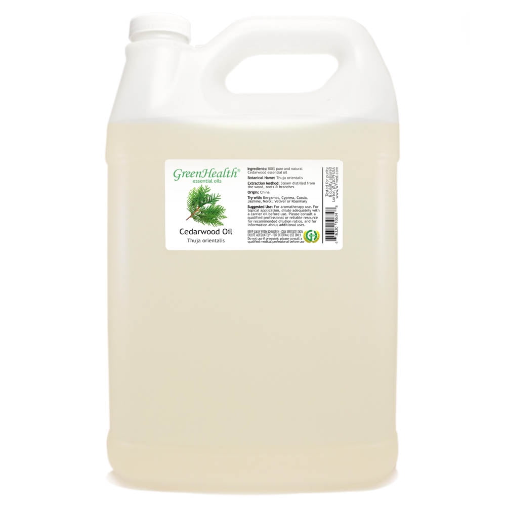 Cedarwood Essential Oil - 128 fl oz (1 Gallon) Plastic Bottle w/ Cap ...