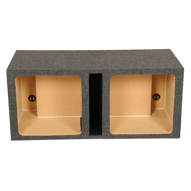 Q Power HD215 15" Dual Heavy Duty Vented Square Subwoofer Sub Enclosure ...