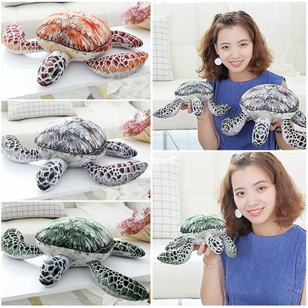 Aofa Realistic Ocean Sea Turtle Tortoise Plush Soft Stuffed Animal Doll ...