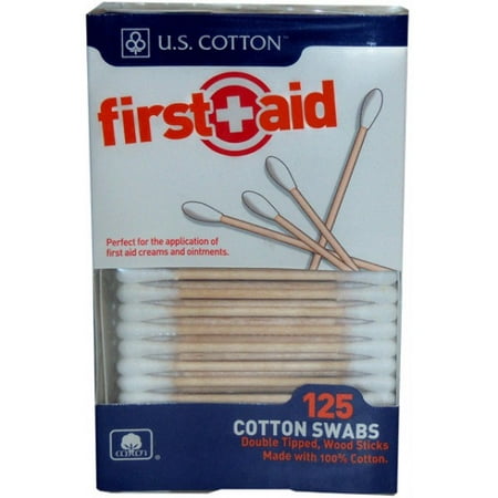 First Aid Cotton Swabs, 125ct - Walmart.com