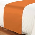 Bed Runner Bright Orange Bedding Scarves Soft Decorative Bed Flag Solid ...