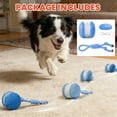 Smart Interactive Dog Ball with Tug Rope, Motion Activated Self-Rolling ...