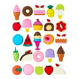 Pen+Gear Eraser Pals Sweet Treats 25 Count Food-Themed Soft Erasers ...