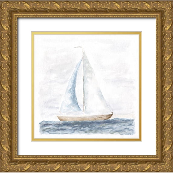 Shamp, Cindy 20x20 Gold Ornate Wood Framed with Double Matting Museum ...
