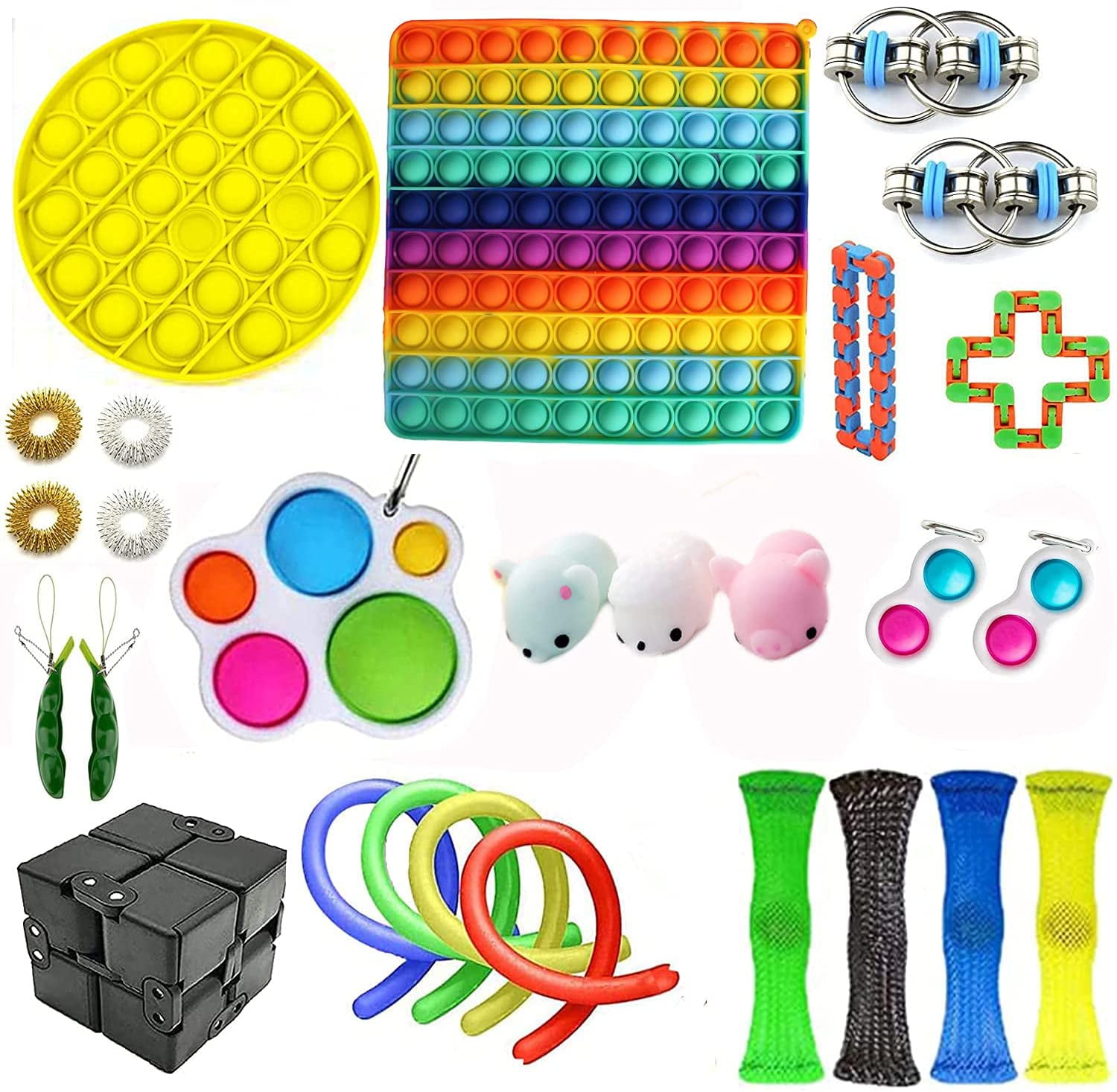 Big Fidget Pack Fidget Toy Pack with Simple Dimple, Fidget Packs for ...