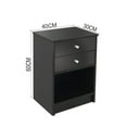 GoDecor 2 Drawers Nightstand Bedroom Storage Bedside Table Side End ...
