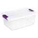 Sterilite 15 Qt. Plastic Stackable Storage Container w/Lid, Clear (12 ...