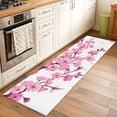 Area Rug 2x6ft Abstract Pink Cherry Blossom Flower on White Area Rugs ...