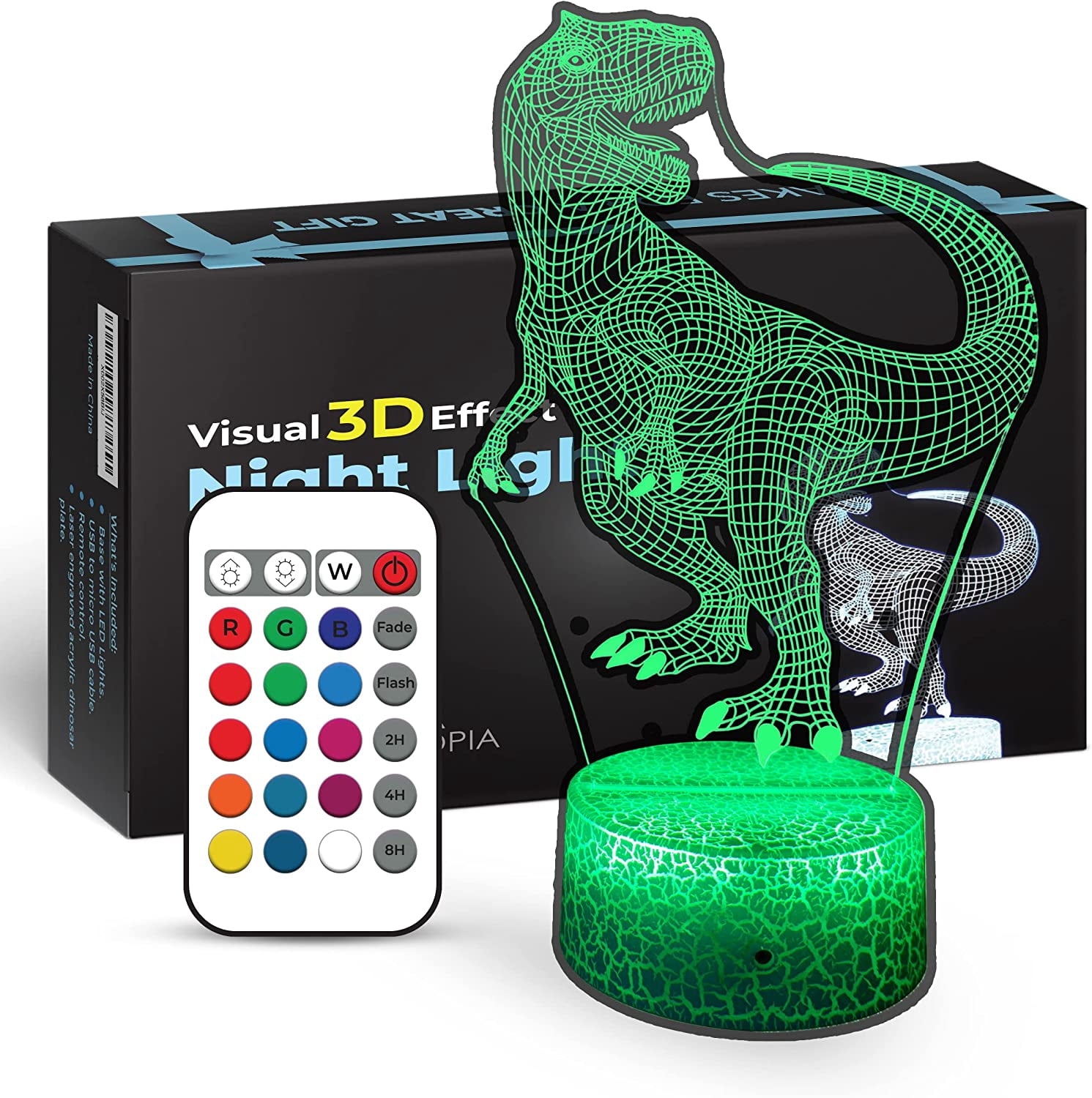 YSITIAN Creative 3D Night Light Effect - Night Light for Kids Room - 16 ...