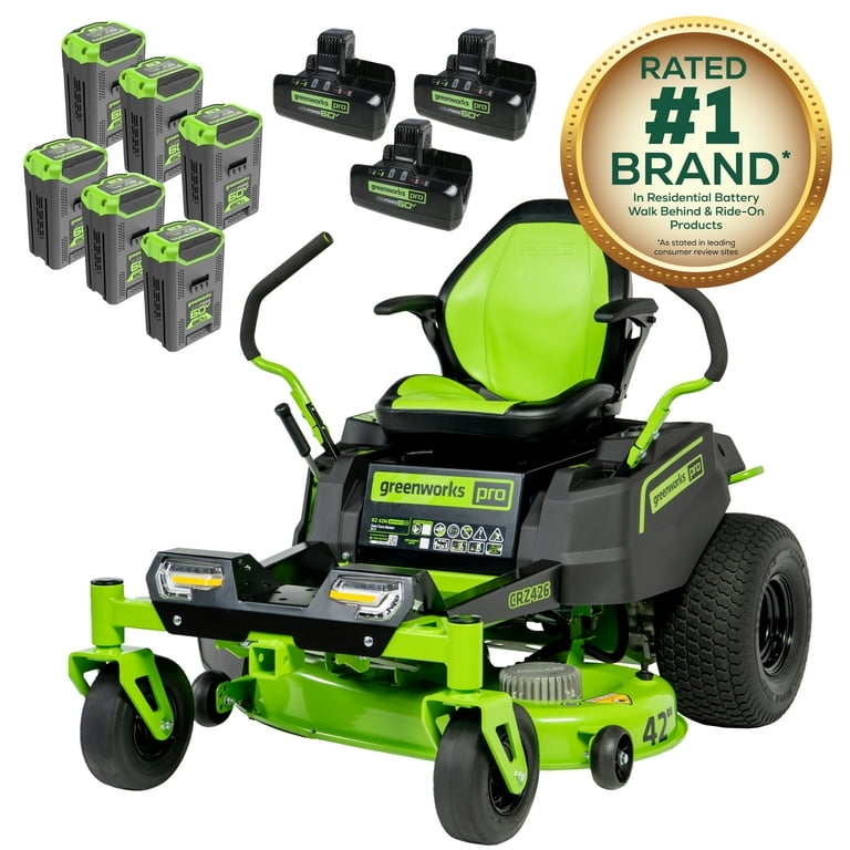 Greenworks 60V 42” Cordless Battery Crossover-Z Zero Turn Greenworks 60V 42” Cordless Battery Crossover-Z Zero Turn