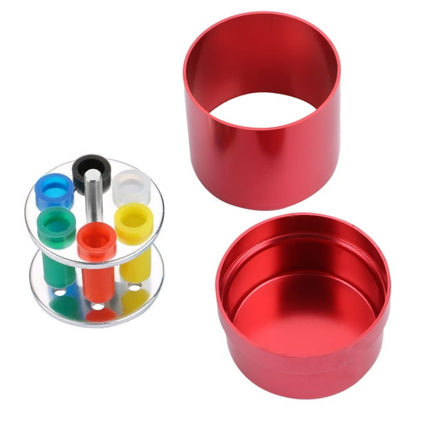 6 Holes Round Dental Gutta-Percha Point Autoclave Burs Disinfection Box ...