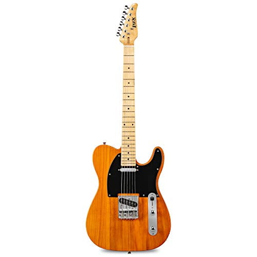 LyxPro 39" Telecaster Solid Electric Guitar, Full-Size Paulownia Body ...