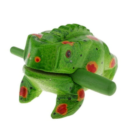 Large 5.5inch Wood Frog Guiro Rasp -Music Instrument Block Feng Shui ...