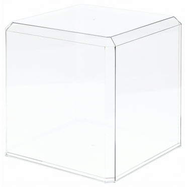 Plymor Clear Acrylic Display Case Box With Hinged Lid, 10" x 10" x 10 ...