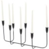 CosmoLiving by Cosmopolitan 7 Holder Black Metal Tapered Candelabra - Walmart.com