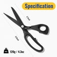 Damita 8.5" Heavy Duty Sewing Scissors - Black Titanium Coated, Premium ...