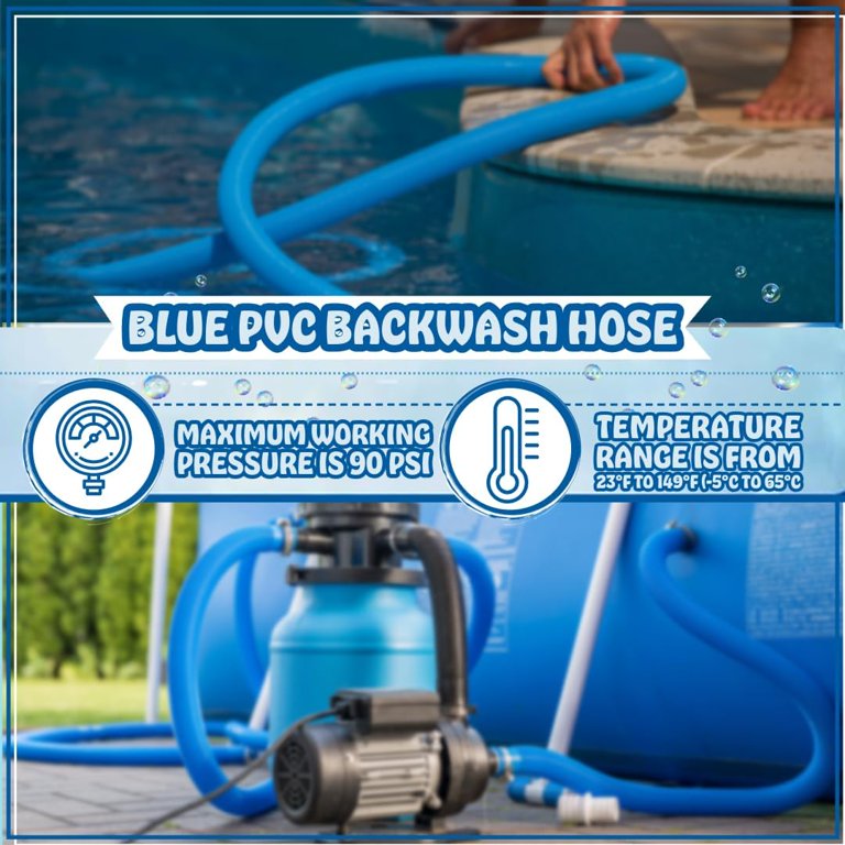 Pool Filter Sand Industrial PVC Backwash Hose With Aluminum Camlock ...