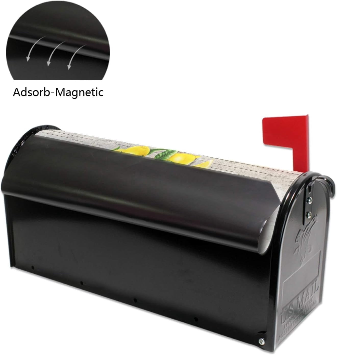 Magnetic Personalized Mailbox Wrap 18x21 Inch Monogram Custom Magnetic ...