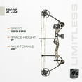 Bear Limitless Dual Cam Compound Bow w/ Quiver, Sight, Rest, 25-50 lbs ...