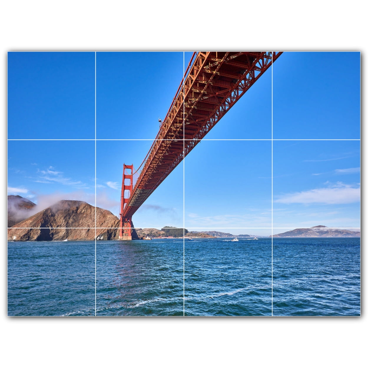 Picture-Tiles.com: Bridge Ceramic Tile Wall Mural WAL500248-43M. 24"W x ...