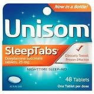 Unisom SleepTabs, Non-Habit Forming Sleep-Aid, Doxylamine Succinate ...