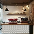 12 Pcs Grey Geometric Tile Stickers Arc Pattern Peel and Stick Wall ...