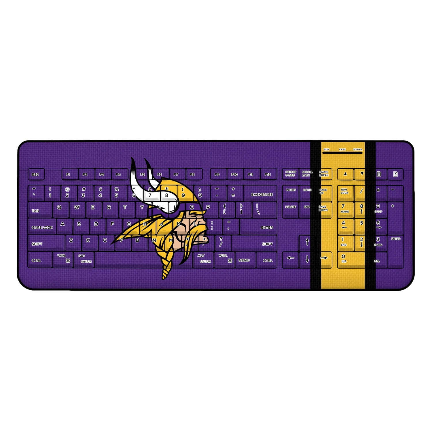 Minnesota Vikings Stripe Wireless Keyboard - Walmart.com